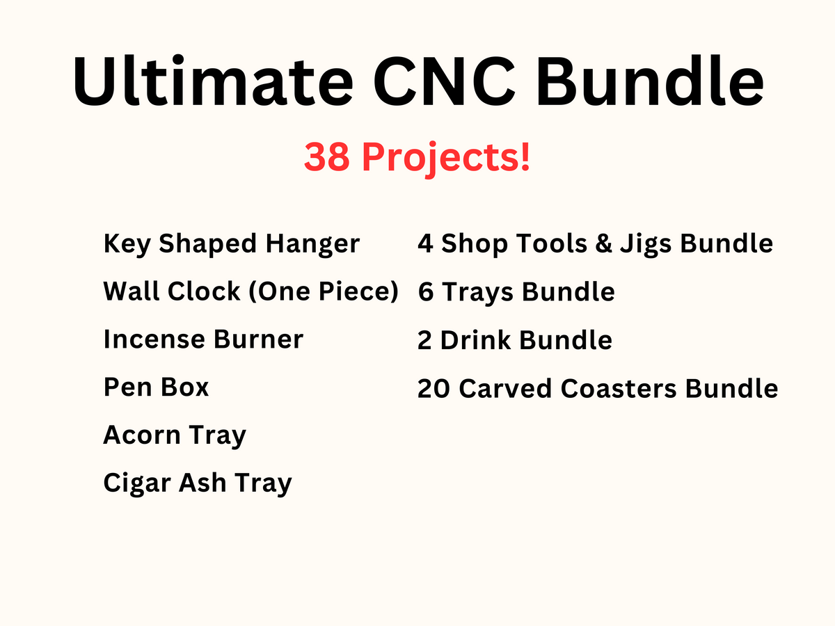 Ultimate CNC Bundle (38 Projects' Design Files) – Polar Beaver Woodworking